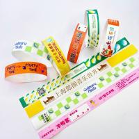 China Serial Numbered Tyvek Paper Wristbands Ideal for Event Vip Party Meeting and Access Control for sale