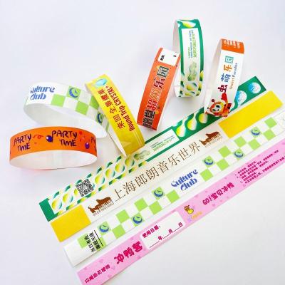 China Serial Numbered Tyvek Paper Wristbands Ideal for Event Vip Party Meeting and Access Control for sale