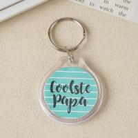 China 2mm Thickness Acrylic Keychain for Transparent/White Customers Photo Printed for sale