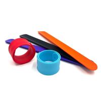 China Customizable Silicone Slap Bracelet For Advertising Personalized Silicone Bracelet PromotionalBusiness Event Wristband for sale
