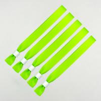 China Disposable Woven Fabric Cloth Wristbands Bracelet Custom Logo Adjustable OEM Accepted One Side or Double Side Printed for sale