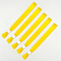 China Disposable Woven Fabric Cloth Wristbands Bracelet Custom Logo Adjustable OEM Accepted One Side or Double Side Printed for sale