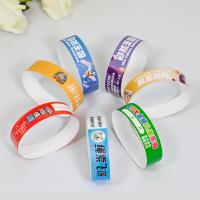 China Custom Your Vent Wristband Waterproof And Durable Tyvek Wristbands For Events Entry Access Ticket for sale