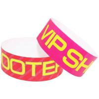 China Chinese Manufacturer Serial Numbered Tyvek Material Wristband Waterproof Full Color Printing With Your Custom Logo for sale