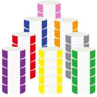 China Plain Color Paper Event Wristbands Logo Printed Waterproof Tear Resistant Admission Ticket Wrist Bands for sale