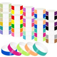 China Cheap Paper Event Wristbands Logo Printed Waterproof And Tear Resistant Admission Paper Ticket Wrist Bands for sale