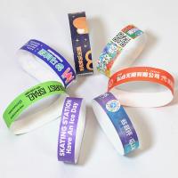 China 2025 Cheap Synthetic Paper Event Wristbands Logo Printed Water Resistant And Tear Resistant  Wrist Band VIP Bracelet for sale