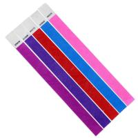 China Bright Color Digital Print Tyvek Paper Wristband with Full Color Printing and Sequential Numbering Barcoding for sale