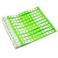 China 2025 Event Adjustable Waterproof Tear Resistant Disposable Admission Ticket Wristband for VIP Guests for sale
