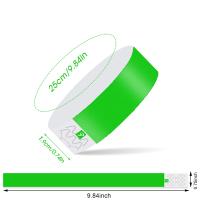 China Custom Logo Printing Tyvek Paper Wristbands  , Assorted Colored Paper Wristbands for sale