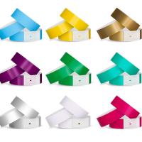 China Full Color Printing Tyvek Paper Wristbands with Waterproof Diverse Color Options for sale