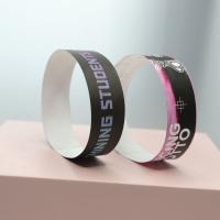 China Adjustable and Durable Tyvek Wristbands for Event Identification Disposable for sale