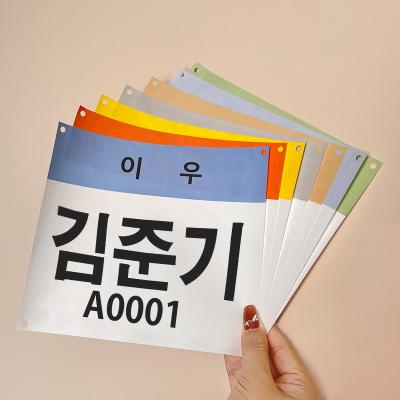 China High Tear Resistance Customized Waterproof Tyvek Paper Number Bib Book for Marathon Races and Chip-Labeling for sale