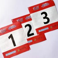 China High Tear Resistance Customized Waterproof Tyvek Paper Number Bib Book for Marathon Races and Chip-Labeling for sale
