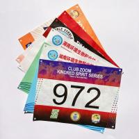 China High Tear Resistance Customized Waterproof Tyvek Paper Number Bib Book for Marathon Races and Chip-Labeling for sale