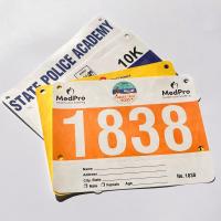 China Athletics Cloth Plate Marathon Athlete Running Number Book Race Number Cloth Number Sticker Digital for sale