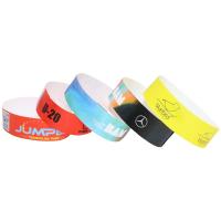 China 2025 Custom Logo Tyvek Paper Wristband for Events Waterproof and Different Serial Number for sale