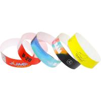 China 2025 Custom Logo Tyvek Paper Wristband for Events Waterproof and Different Serial Number for sale