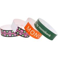 China 2025 Custom Logo Tyvek Paper Wristband for Events Waterproof and Different Serial Number for sale