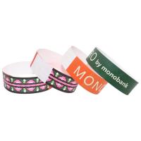 China 2025 Custom Logo Tyvek Paper Wristband for Events Waterproof and Different Serial Number for sale