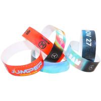 China 2025 Custom Logo Tyvek Paper Wristband for Events Waterproof and Different Serial Number for sale