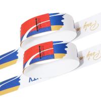 China 2025 Customized Logo Print  Paper Bracelets ID and Code personalized Wristband Tyvek Paper Wristband for events for sale