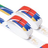 China 2025 Customized Logo Print  Paper Bracelets ID and Code personalized Wristband Tyvek Paper Wristband for events for sale