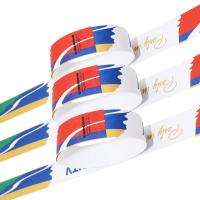 China 2025 Customized Logo Print  Paper Bracelets ID and Code personalized Wristband Tyvek Paper Wristband for events for sale