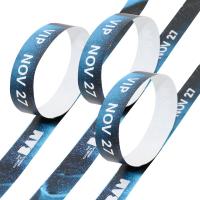 China 2025 Customized Logo Print  Paper Bracelets ID and Code personalized Wristband Tyvek Paper Wristband for events for sale