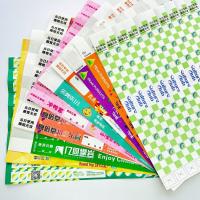 China Full Color Printing Adjustable Tyvek Wristband Perfect for Events Festivals Manufactured for sale