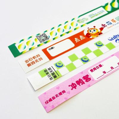 China Custom Tyvek Paper Wristband For Events,Party,Sport,Bar With Different QR Code For Event for sale