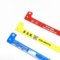 China Custom Logo Disposable Id PVC/Vinyl Wristband With Tabs For Events for sale