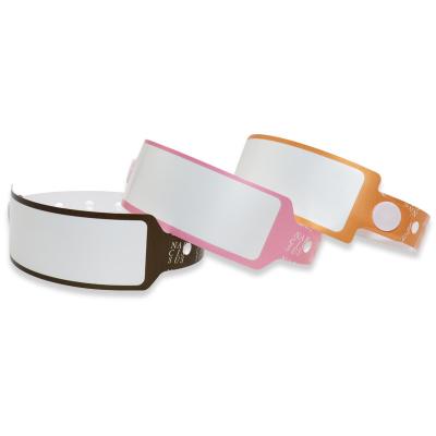 China Waterproof Vinyl PVC Wristband Customized for Events Festivals One Time Durable for sale