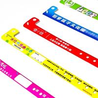 China Disposable Vinyl PVC Wristbands for L-Shaped Park Ticket Identification and Entertainment for sale
