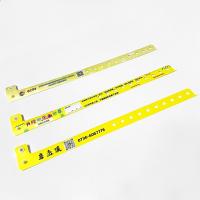 China Disposable Vinyl PVC Wristbands for L-Shaped Park Ticket Identification and Entertainment for sale