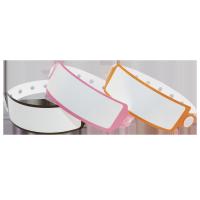 China 2025 Disposable ID Wristbands Vinyl PVC Custom L Shape Bracelet for Advertising Events for sale