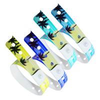 China 2025 Disposable ID Wristbands Vinyl PVC Custom L Shape Bracelet for Advertising Events for sale