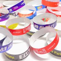 China Promotional Custom Personalized Popular Water Proof Plastic Disposable Kids Wristband for sale