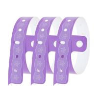 China Promotional Custom Personalized Popular Water Proof Plastic Disposable Kids Wristband for sale