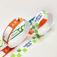 China Custom Disposable Paper Wristbands Waterproof Events Tyvek Bracelet Paper Wristbands With Barcodes for sale