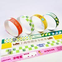 China Waterproof and Bar Coding Tyvek Paper Event Wristbands Easy Identification for Smooth Check-in for sale