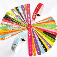 China Round Edge PVC Wristbands for Advertising and Event Access Control Customizable for sale