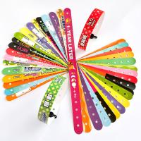 China Round Edge PVC Wristbands for Advertising and Event Access Control Customizable for sale
