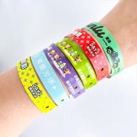 China Custom PVC Wristbands with Silk Screen Printing The Ideal Event Identification Solution for sale