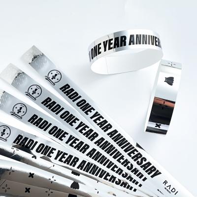 China Glitter Party Wristbands Add Some Glam to Your Event with Personalized Holographic Bands for sale