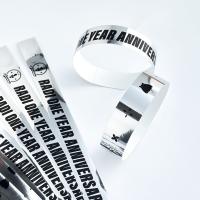 China Promote Your Event with Fashionable Holographic Laser Wristbands and Logo Text for sale