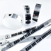 China Silver Holographic Wristbands for Adults and Kids MOQ 100 PCS Add Logo Text for sale