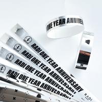 China Plastic Occasion Party Wristbands with Personalized Logo and Glitter Holographic for sale
