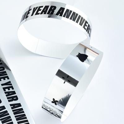 China Plastic Fashionable Party Wristbands Support Color Logo and Personalized Service with Glitter Holographic Text to Add to Your Event for sale
