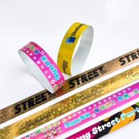 China Event Concert Holographic Personalized Wristbands Glitter Style for Adults and Kids for sale